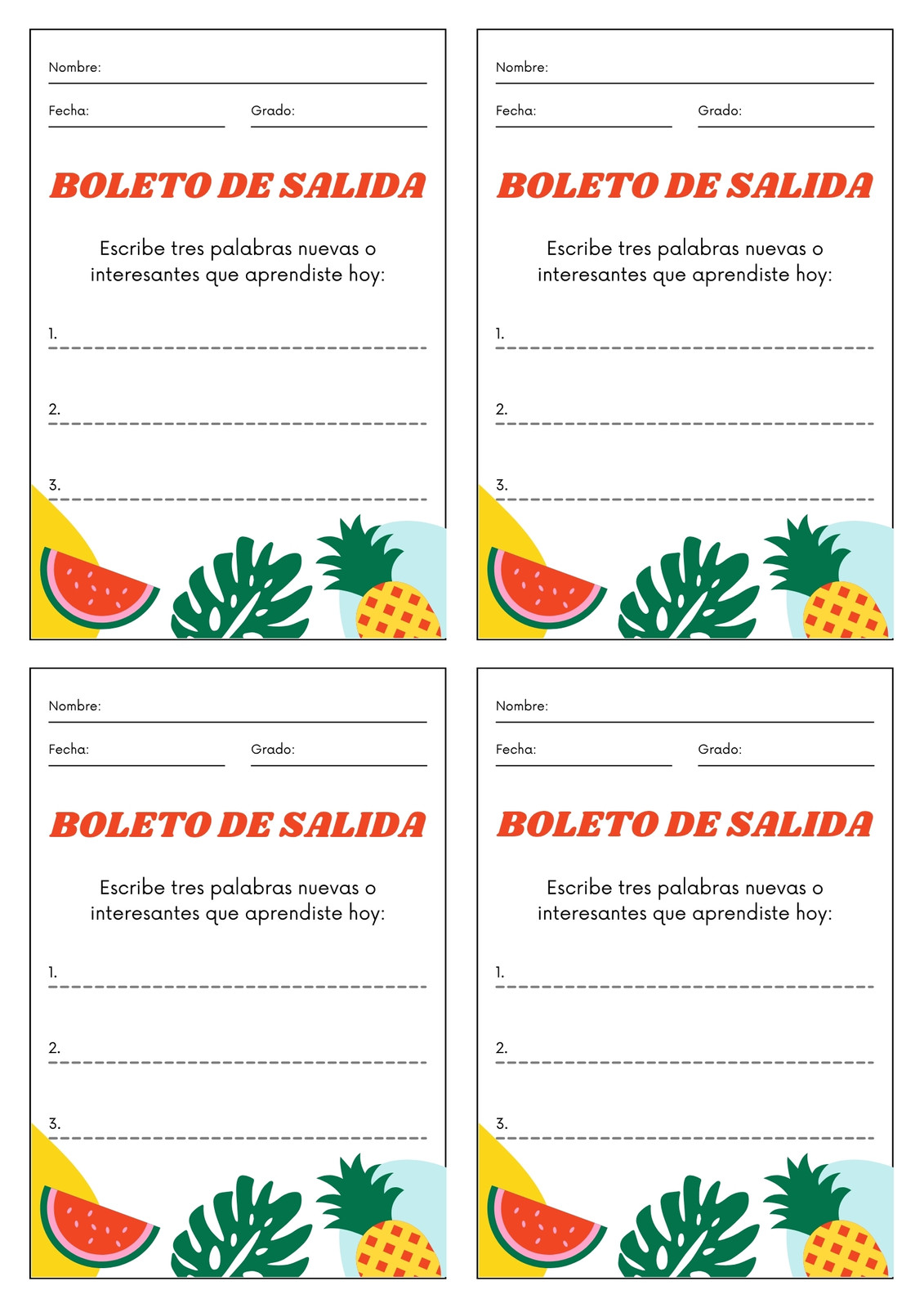 Pase de salida - Plantillas | Canva