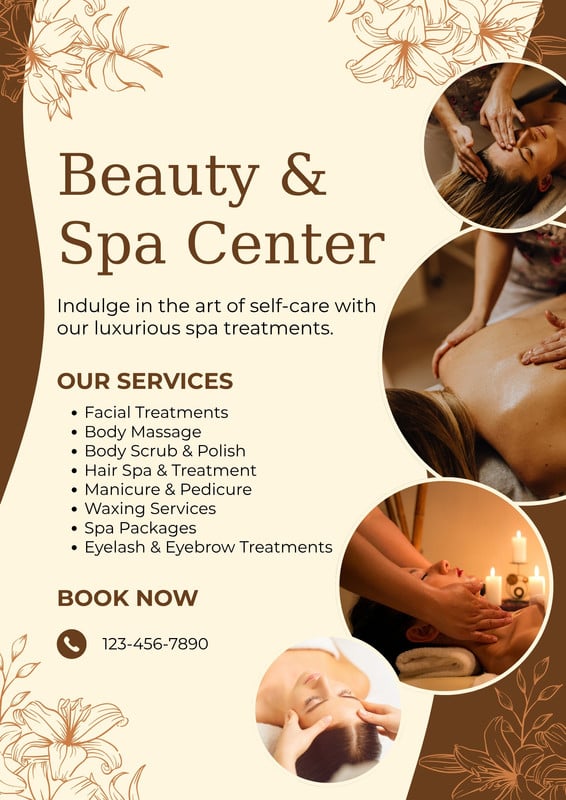 Free customizable spa services design collection | Canva