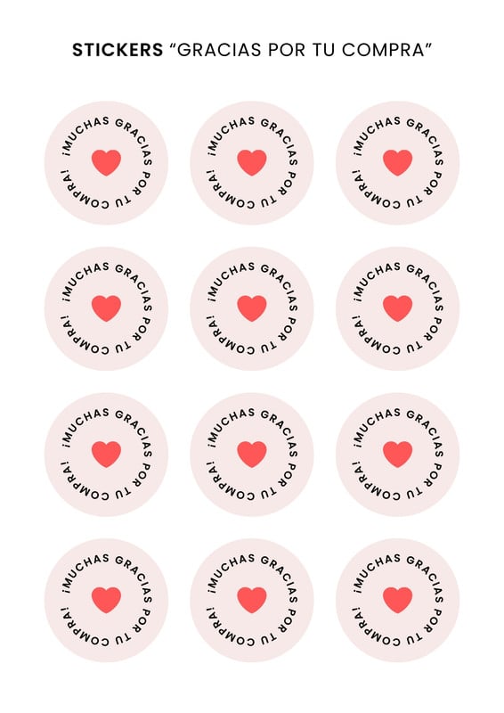 Explorá Plantillas de plantillas de stickers personalizables gratis - Canva