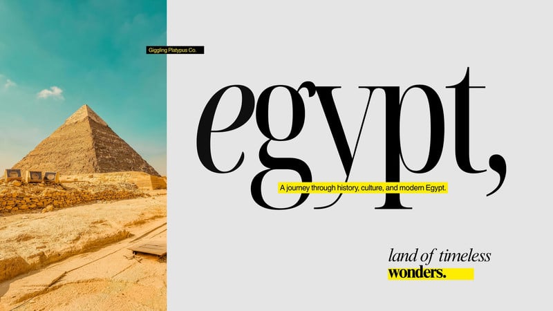 Free and customizable egypt templates