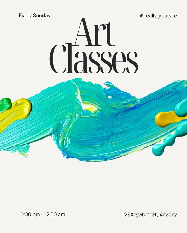Free and customizable art class templates | Canva