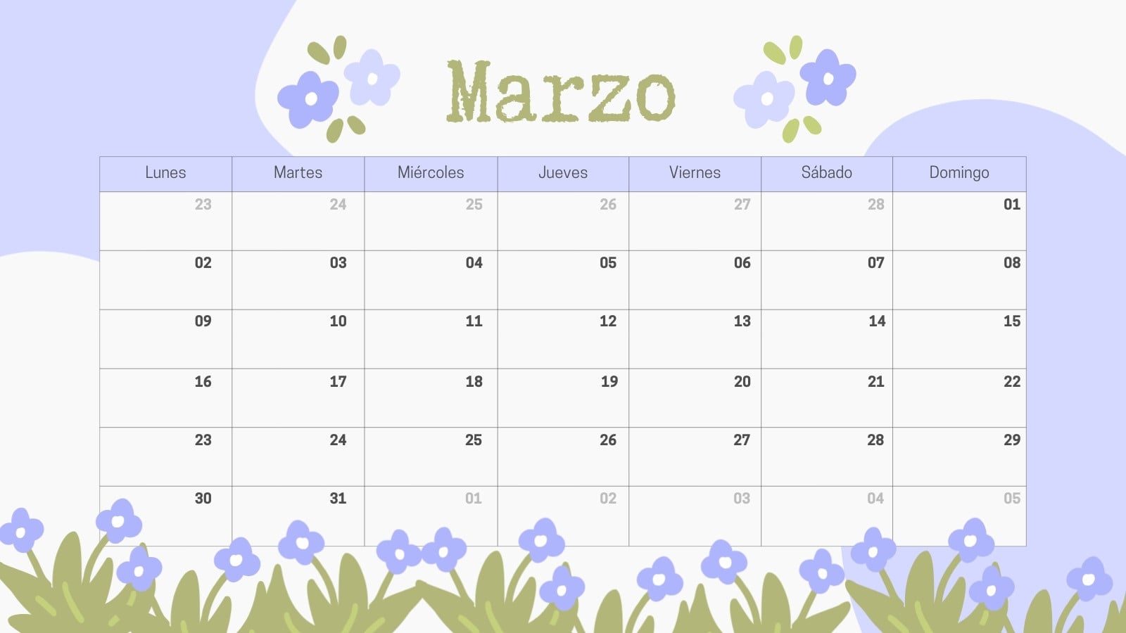 Plantillas marzo - Gratis y editables - Canva