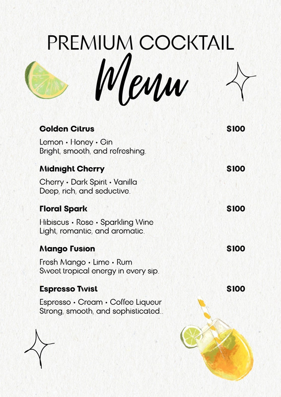 Customize 230+ Tropical Menu Templates Online - Canva