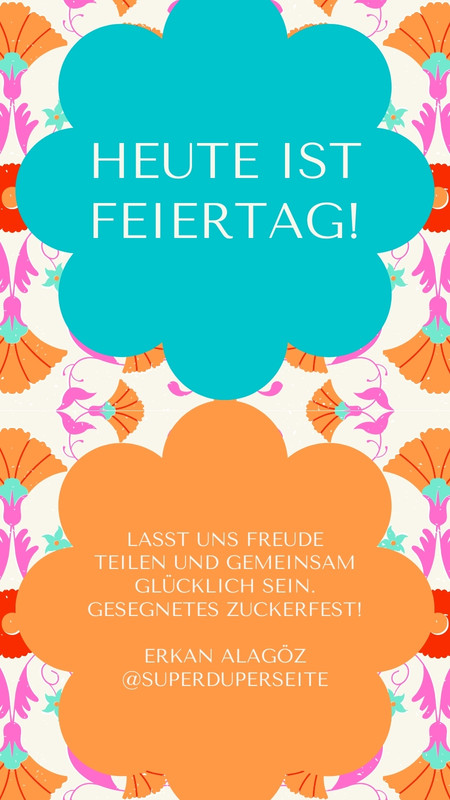 Kostenlos anpassbare Vorlagen zum Thema Zuckerfest - Canva