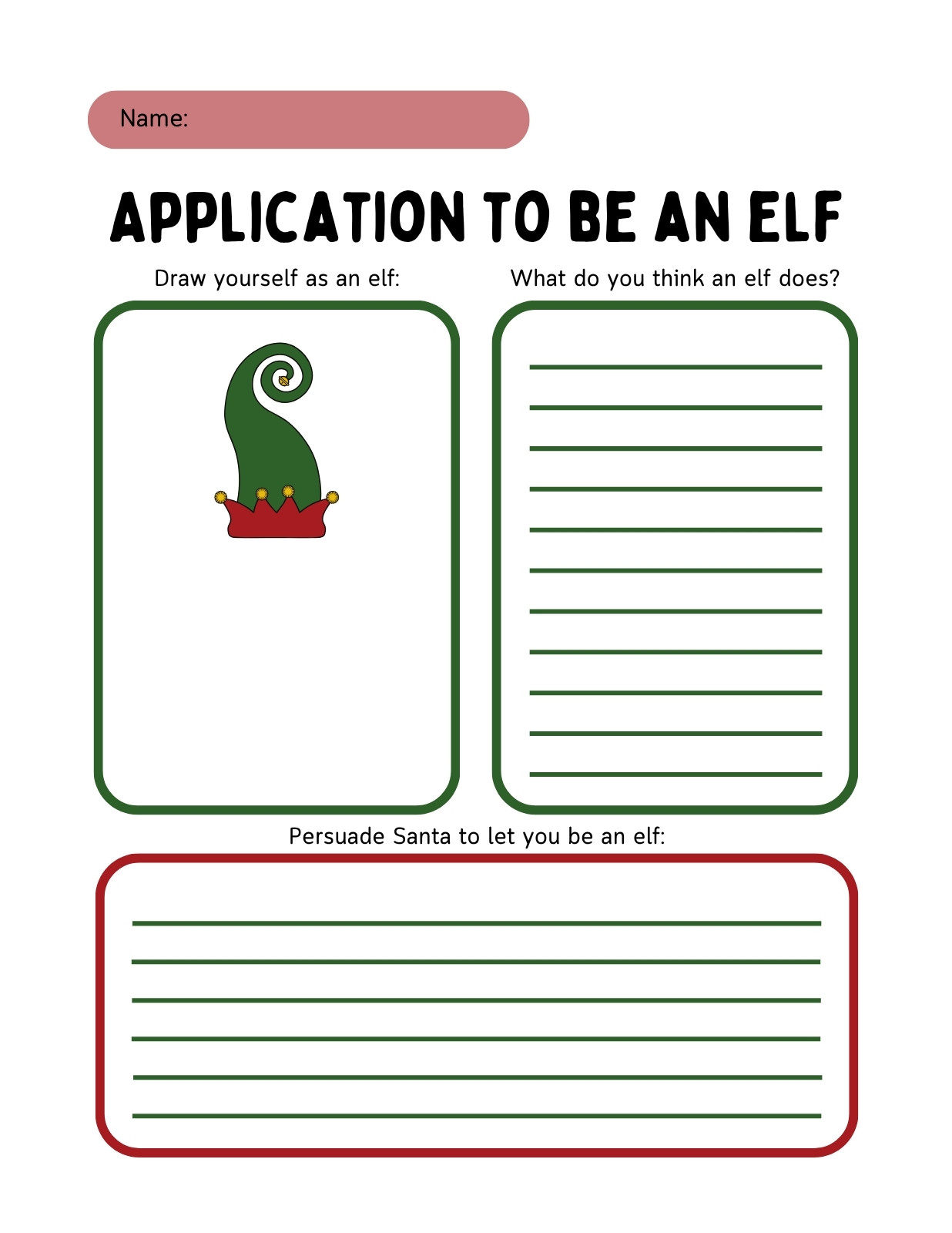 Free and customizable elf templates