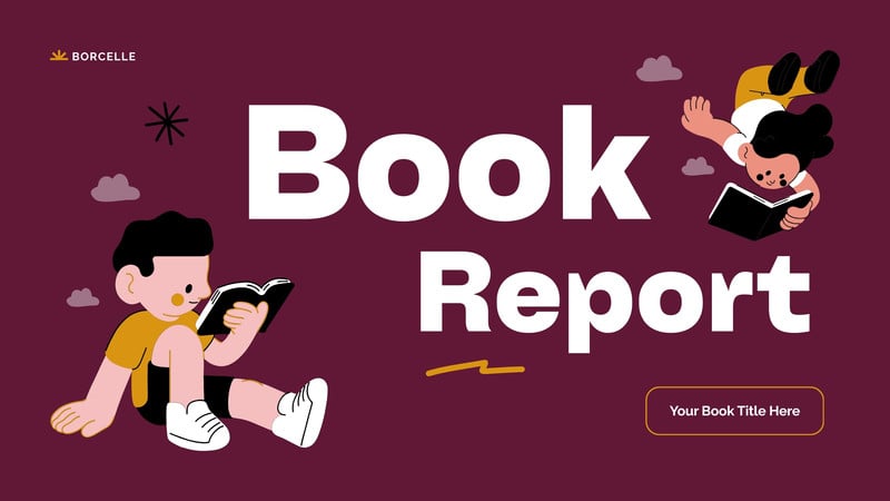 Free book report education presentation templates | Canva