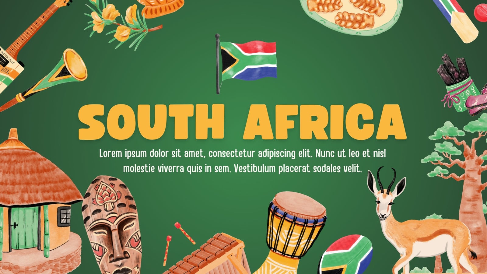 Free and customizable africa templates