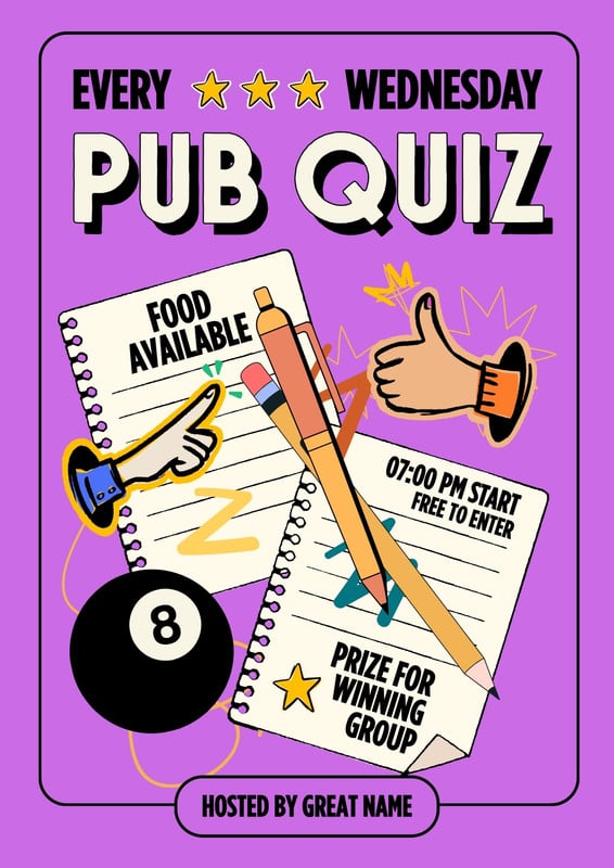 Free and customizable pub templates
