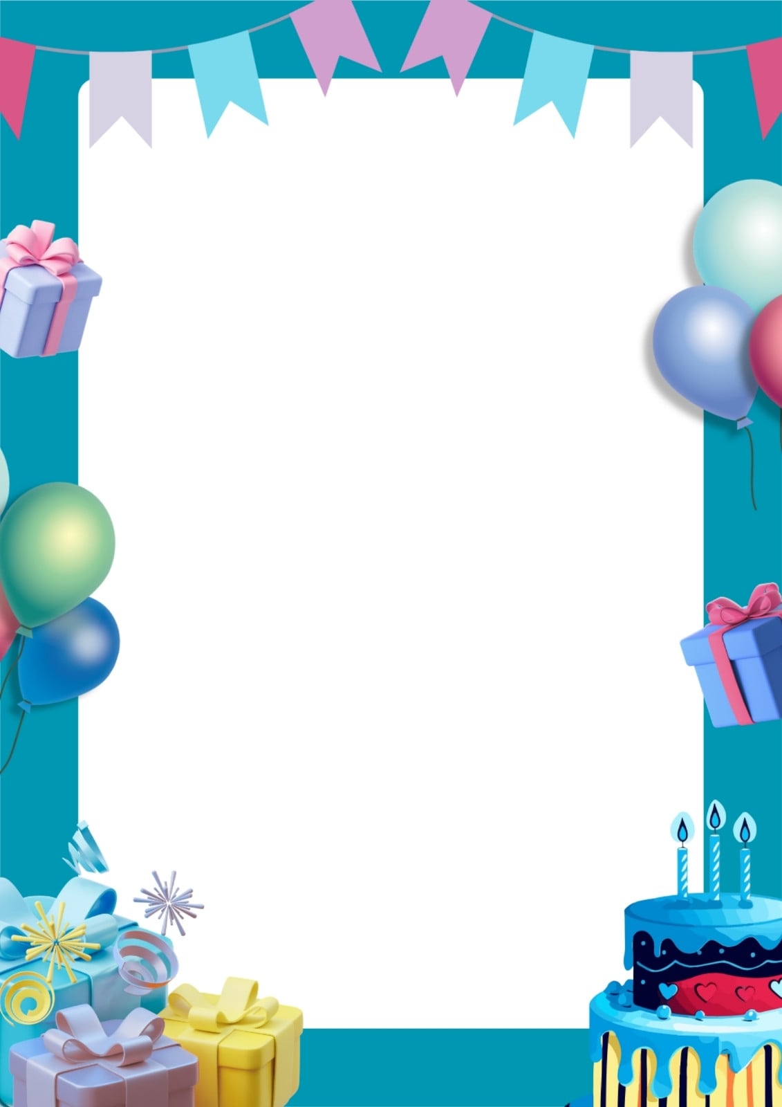 Design and print a Birthday Page Border in one place. Customize a ...