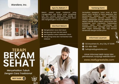 Gratis desain contoh bekam - Canva