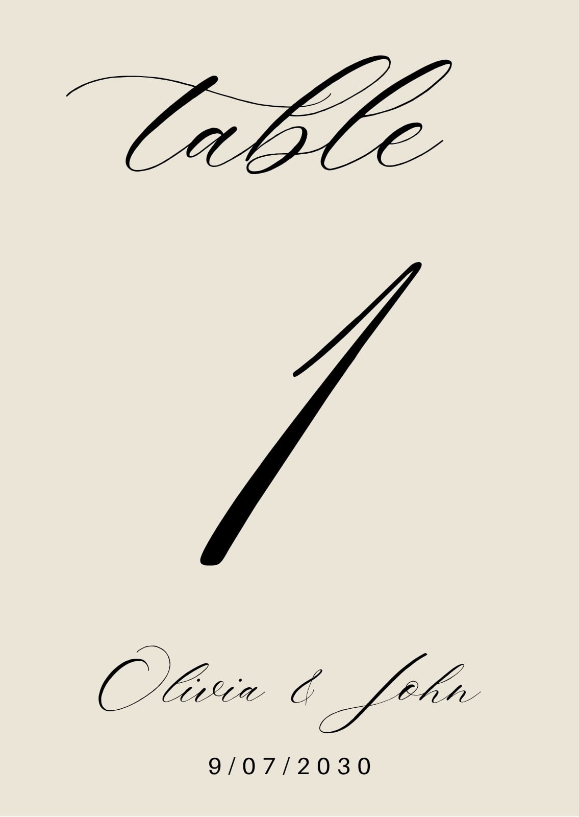Free, customizable table number card templates | Canva