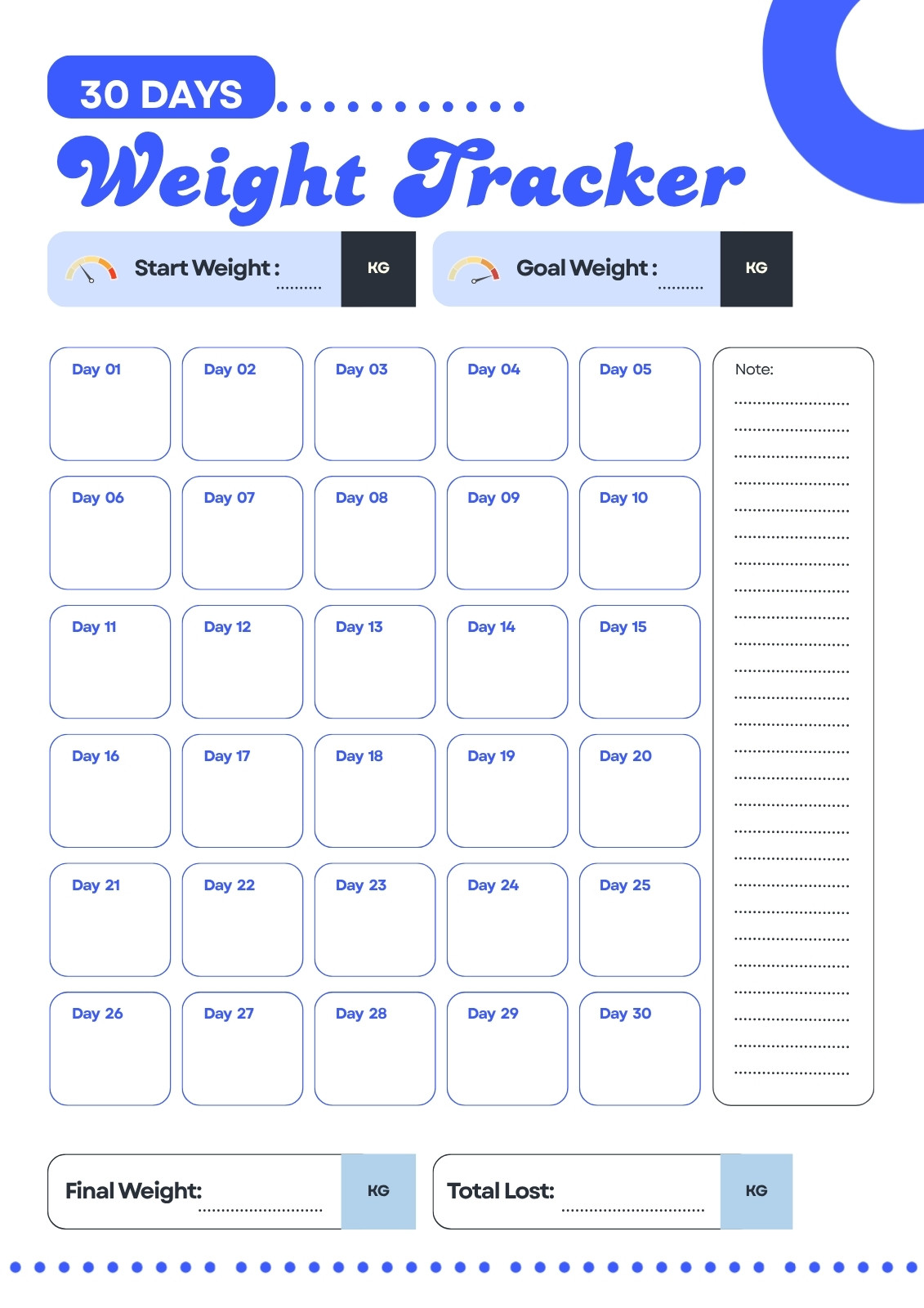 Page 7 - Free and customizable tracker templates