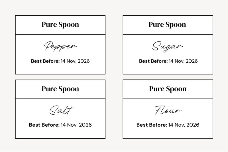 Free custom printable food label templates | Canva